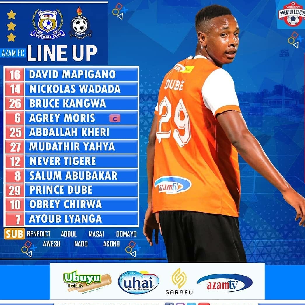 KIKOSI CHA AZAM FC KITAKACHOANZA LEO DHIDI YA POLISI TANZANIA - SALEH JEMBE