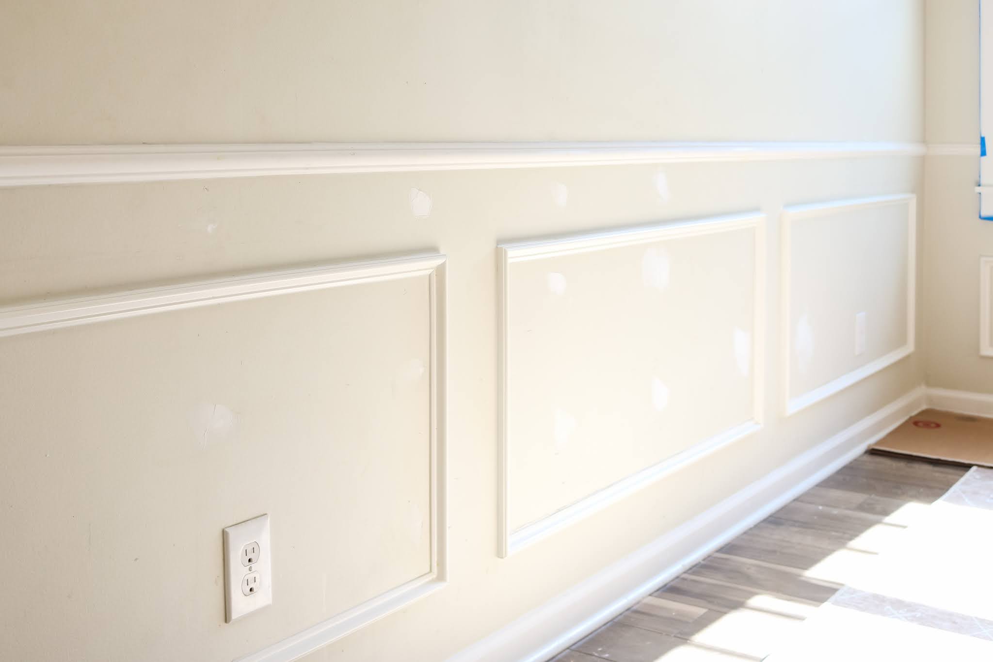 Box Trim and Chair Rail DIY Tutorial - Pretty Real