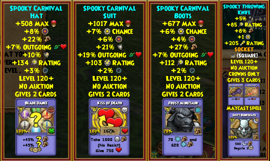 Wizard101 Spooky Carnival Bundle - Swordroll's Blog | Wizard101 & Pirate101