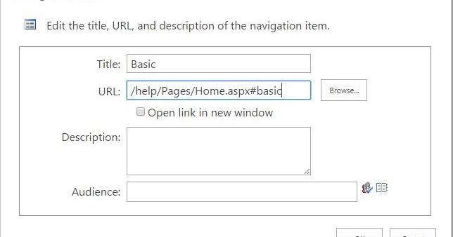 More SharePoint: Using "#" in SharePoint Navigation items