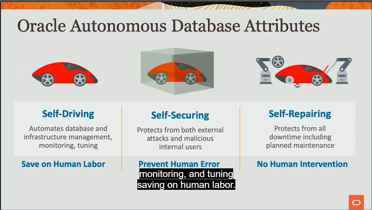DBA From Hell (BDfH): Características claves de Oracle Autonomous Database.