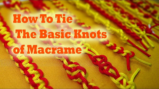 How to tie the basic knots of Macrame -Part 1- Basic macrame knots for ...