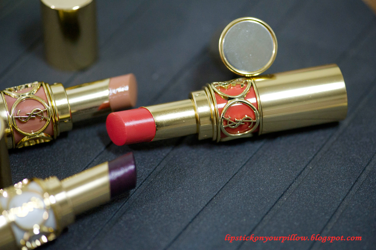 Review: Yves Saint Laurent Rouge Volupté Lipsticks - Lipstick on your ...
