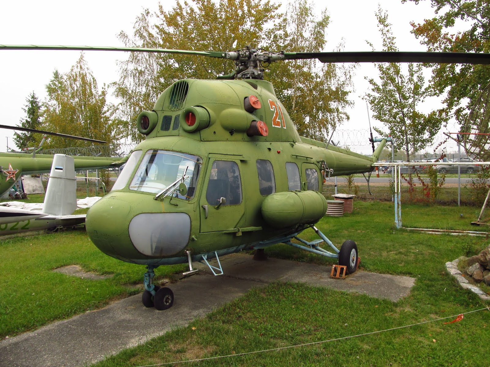 Russian, Kazakh, Latvian, and Serbian aviation museums: Mil-2 helicopter