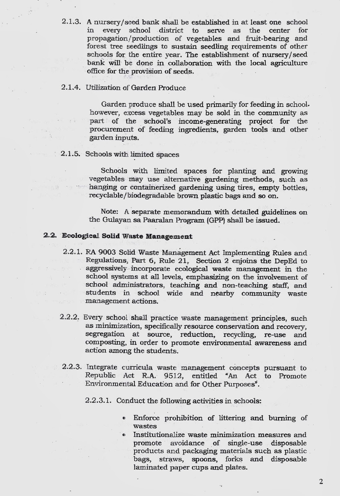 Department of Education Manila: Division Memorandum No. 128 ...