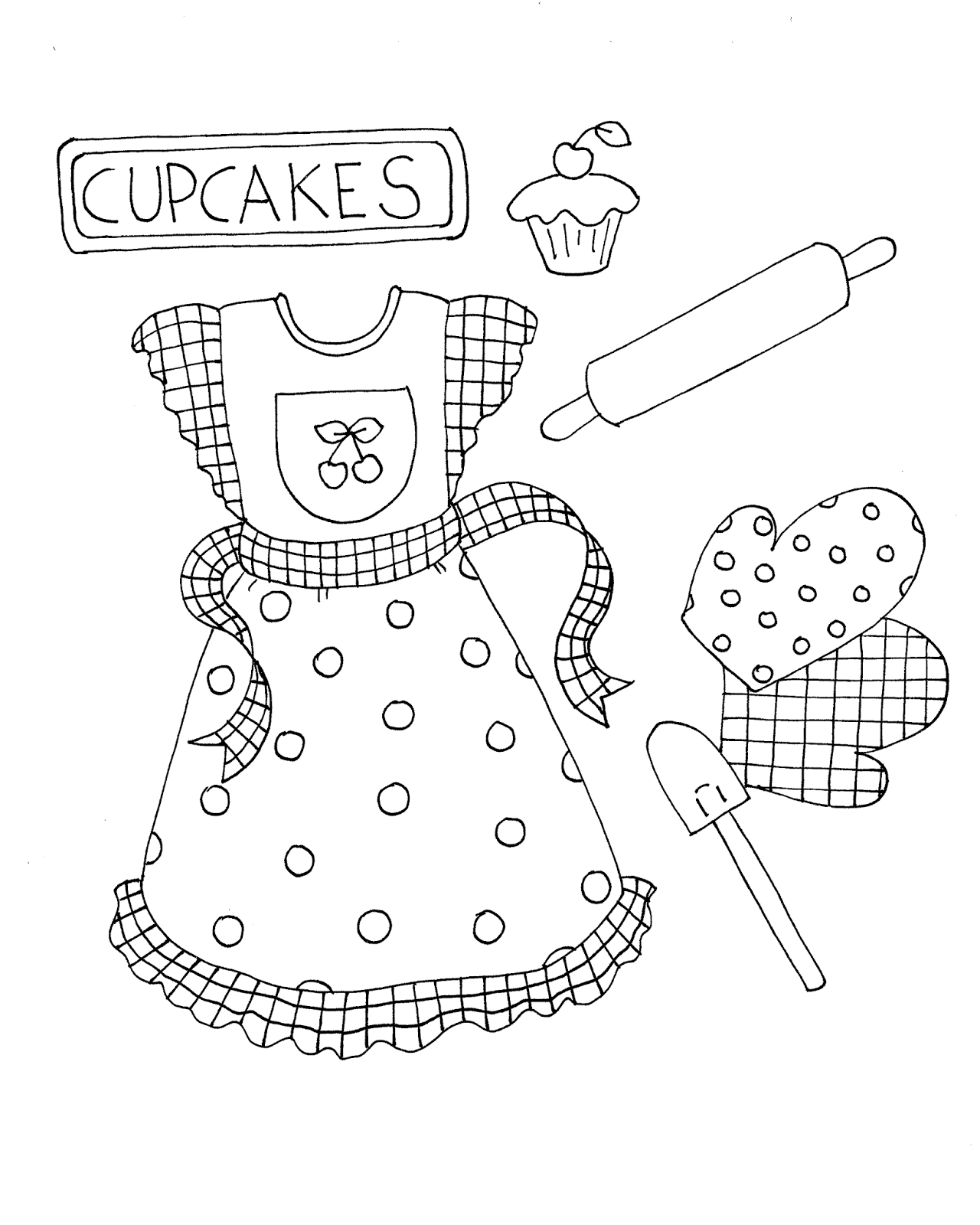 Free Dearie Dolls Digi Stamps Cupcakes