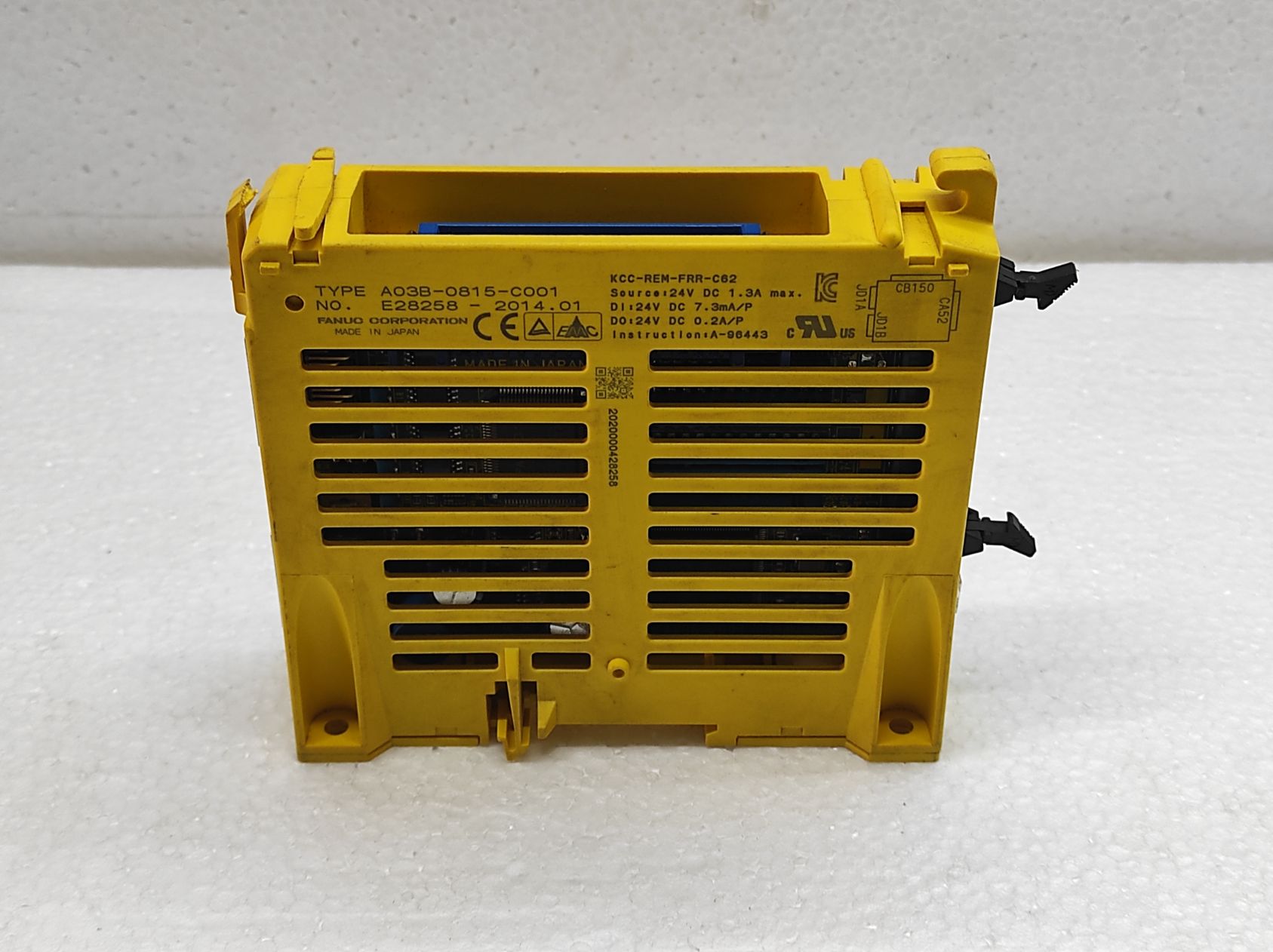 FANUC A03B-0815-C001 I/O MODULE KCC-REM-FRR-C62 24V DC