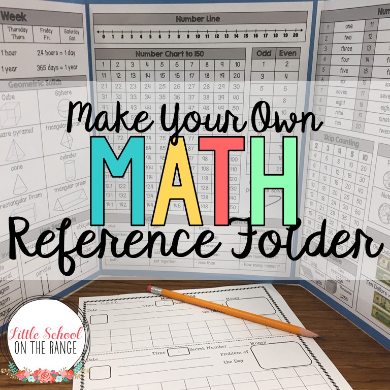 Little School on the Range: Create Your Own Math Resource Folder