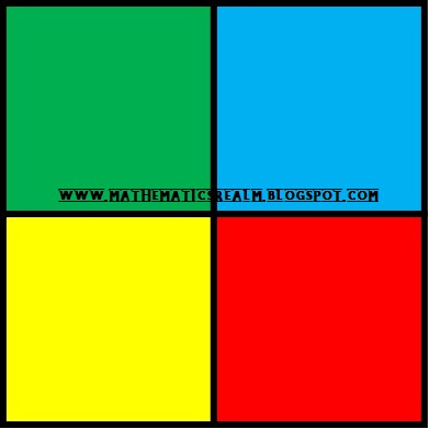 HOW TO DIVIDE A SQUARE INTO FOUR (4) EQUAL PARTS ~ Mathematics Realm