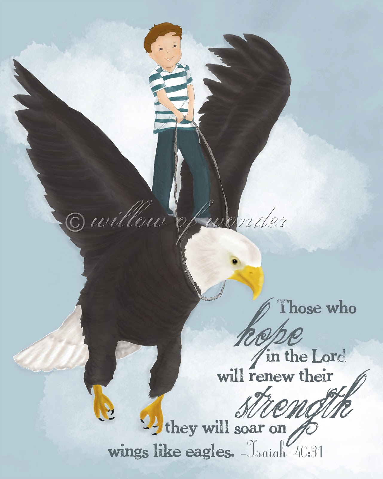 Willow of Wonder: isaiah eagle boy!