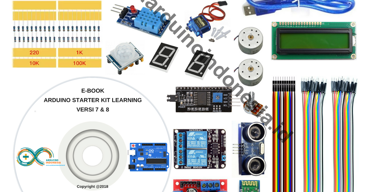 Arduino Uno R3 Starter KIT Learning Versi 7 ( Paket Belajar Arduino For ...