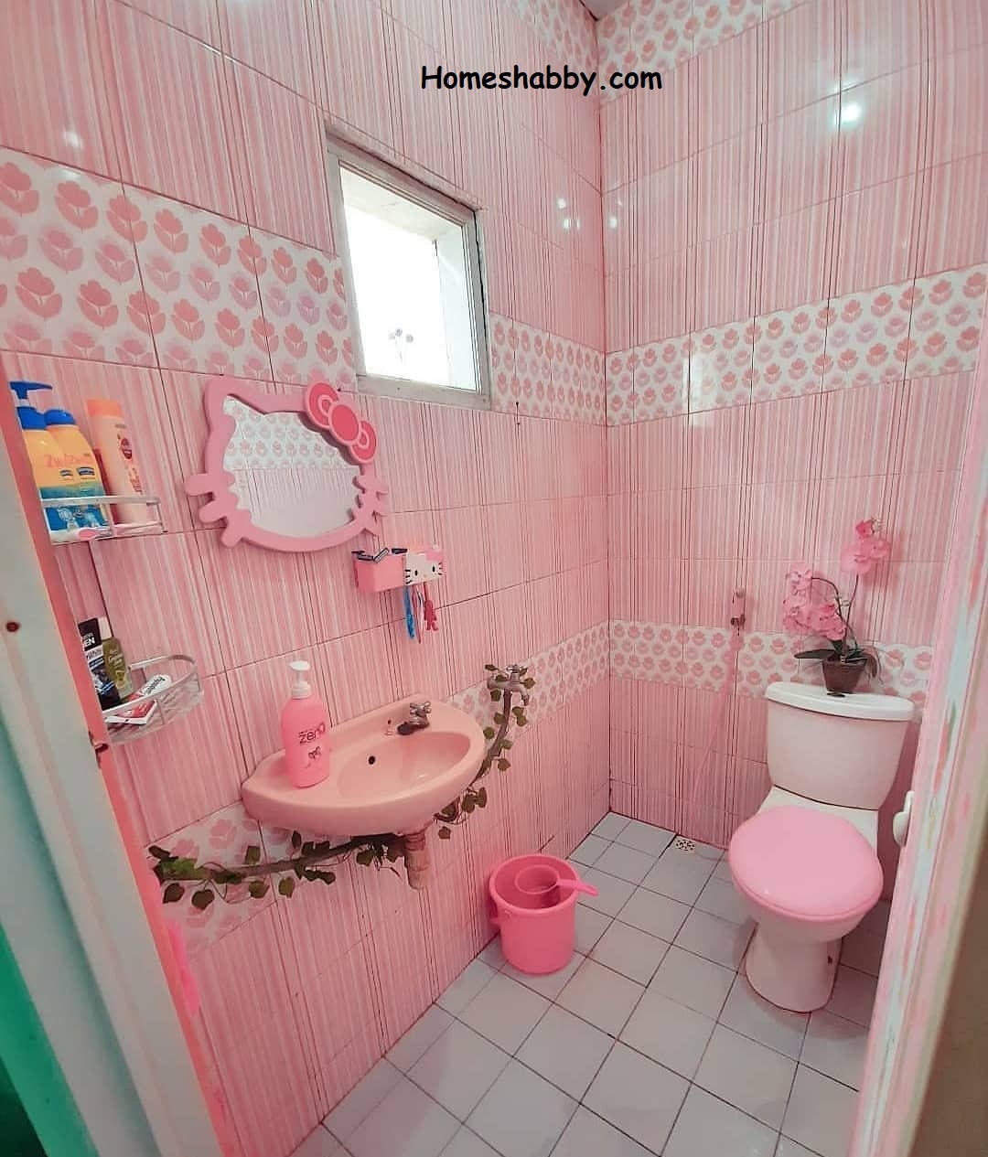Inspirasi Kamar Mandi Warna Pink yang Cantik ~ Homeshabby.com : Design ...