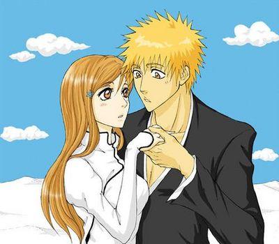 Bleach Wallpapers: Ichigo and Orihime..awsome couple.
