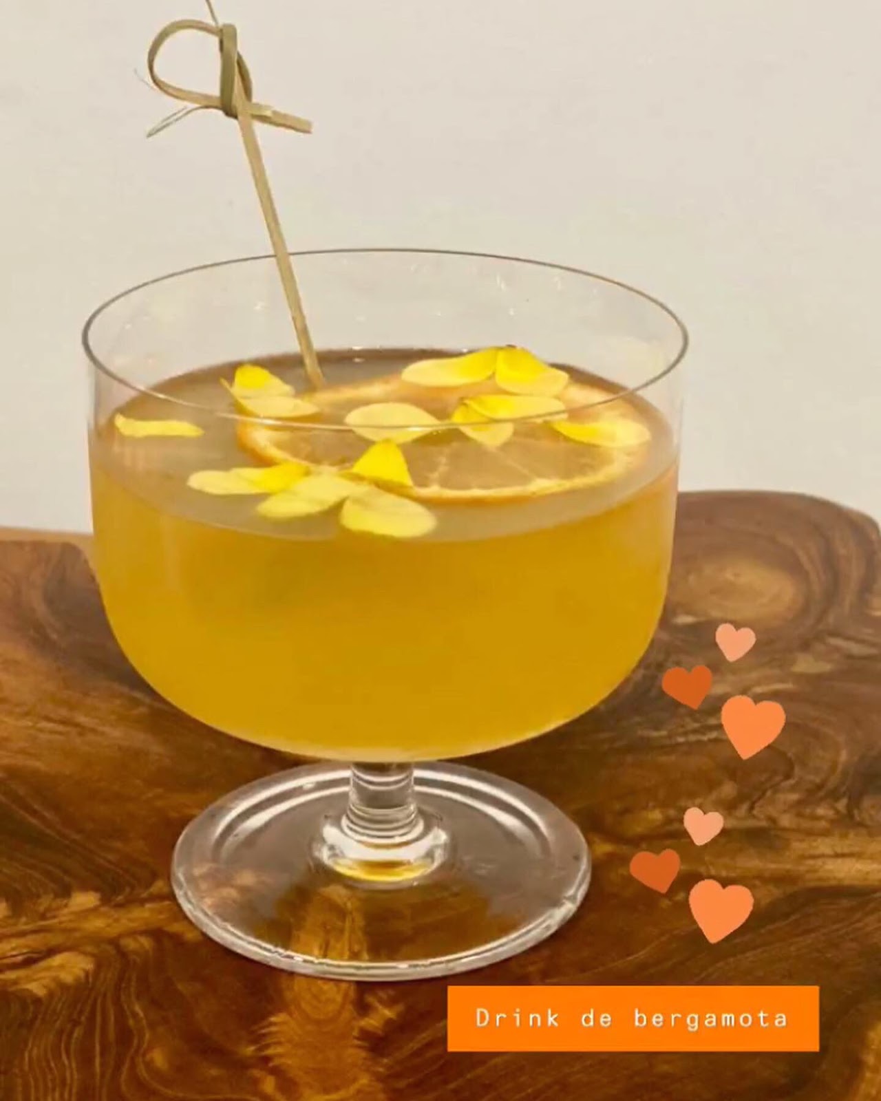 Bergamota Drink inspirado nas minhas raízes