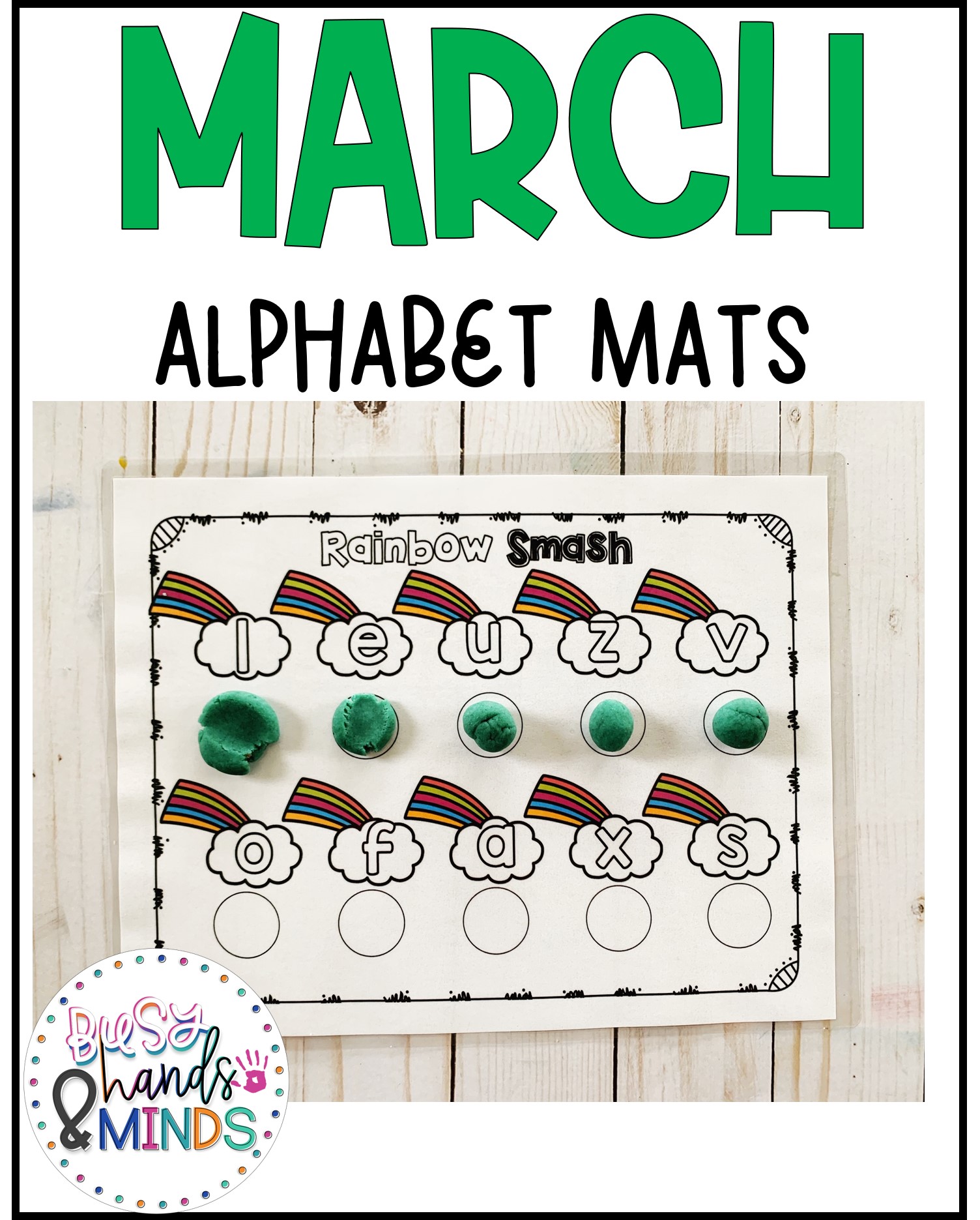 March Alphabet Mats | Busy Hands and Minds