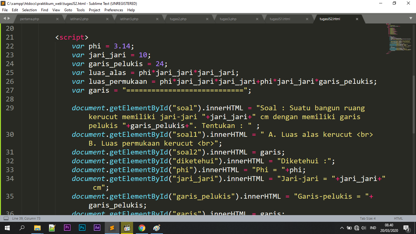 Modul halaman 30 PHP & JavaScript