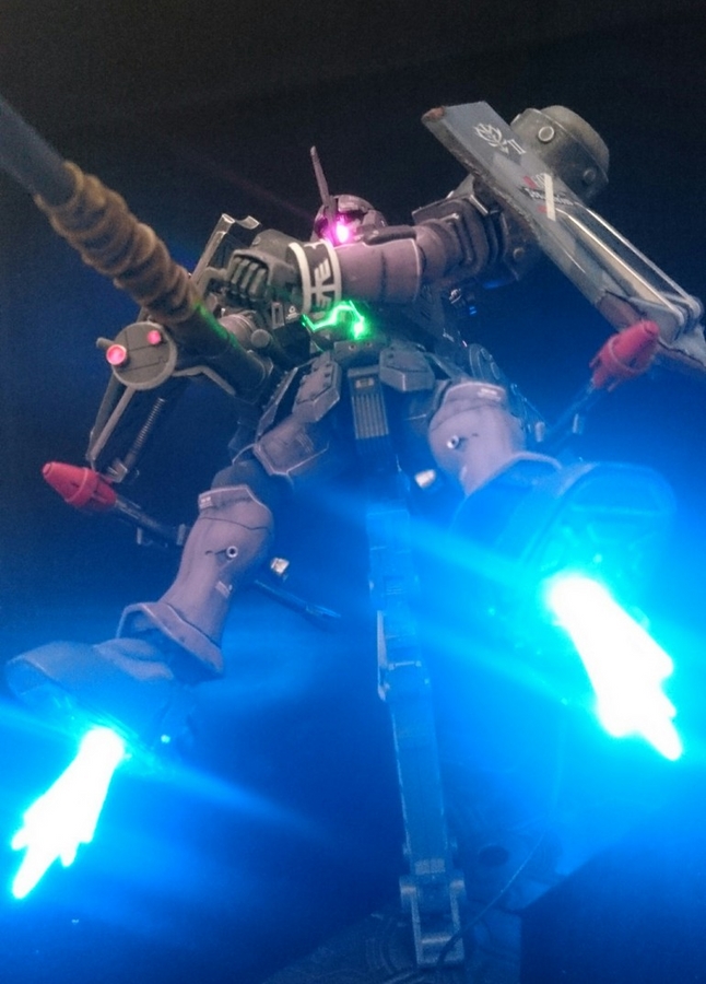 Custom Build: HGUC 1/144 Zudah "Special Purpose Mobile Suit" + LED