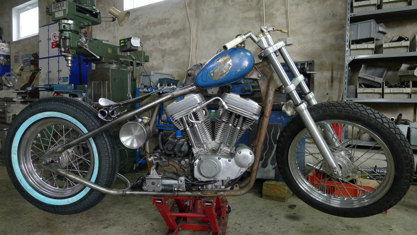 rocksolidmotorcycles: Sportster Hardtail