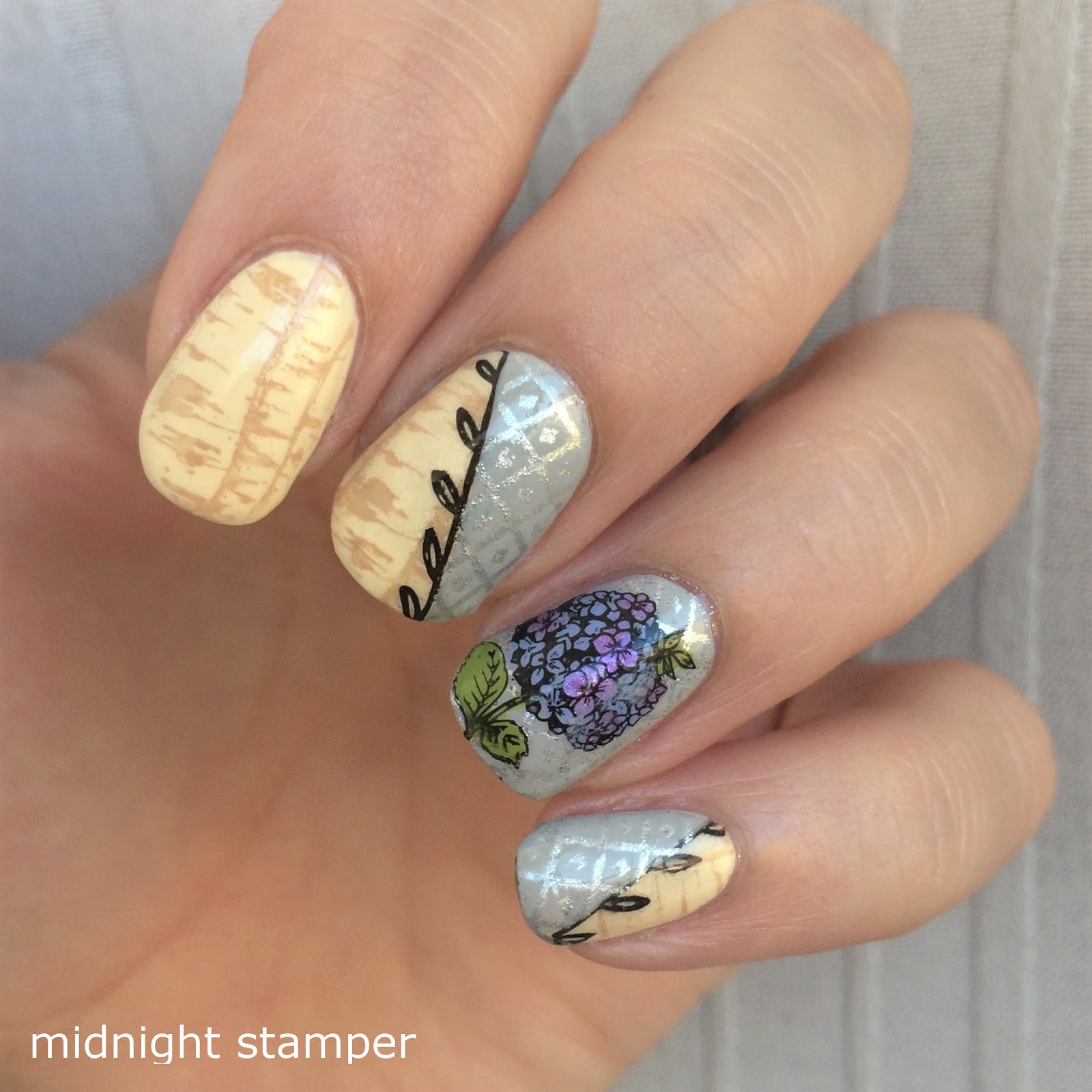 Midnight Stamper: Seattle-Inspired nails ft. Bundle Monster Botanicals