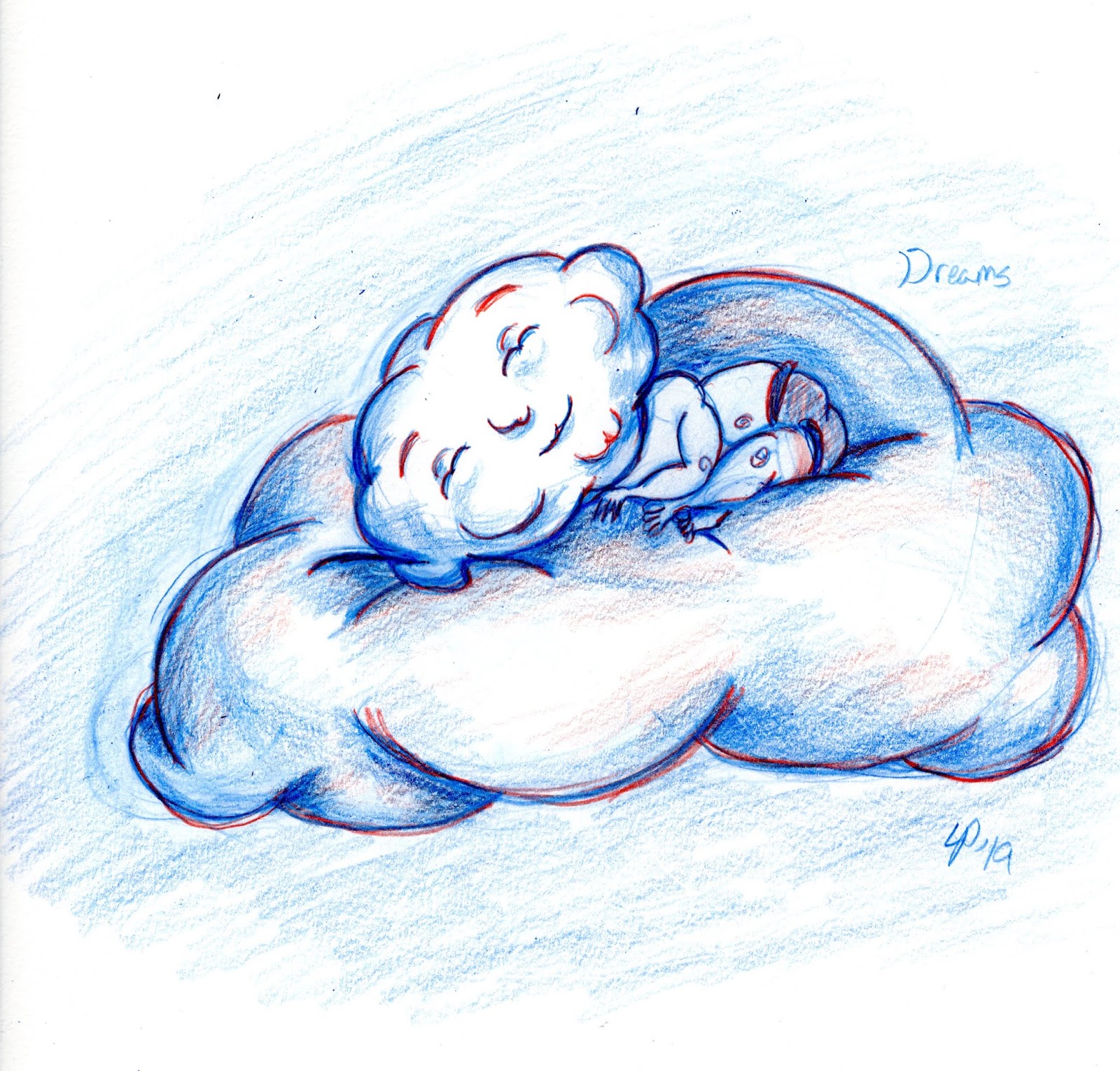 Dream A Little Dream of Me on Illustration Friday