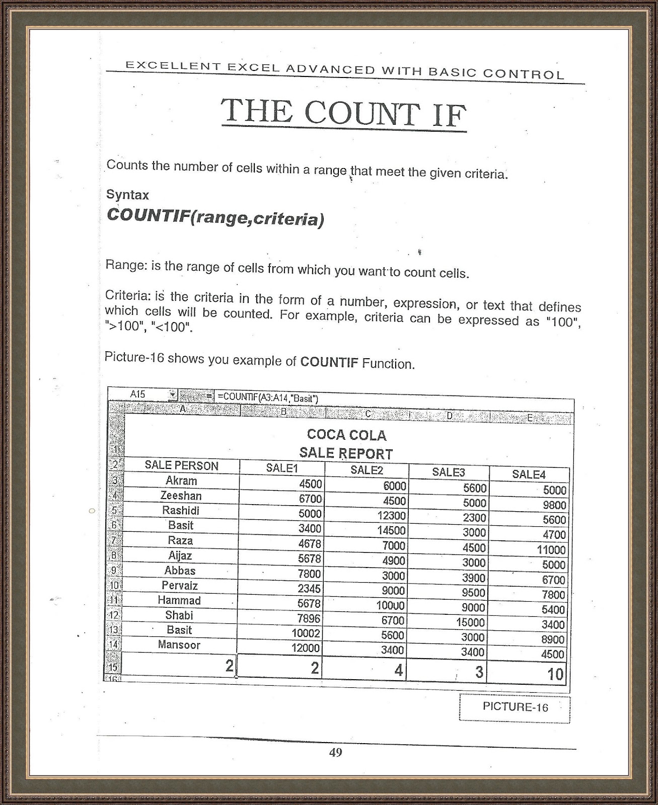 ADVANCE EXCEL FORMULAS: ADVANCE EXCEL SHEET WITH EXAMPLE
