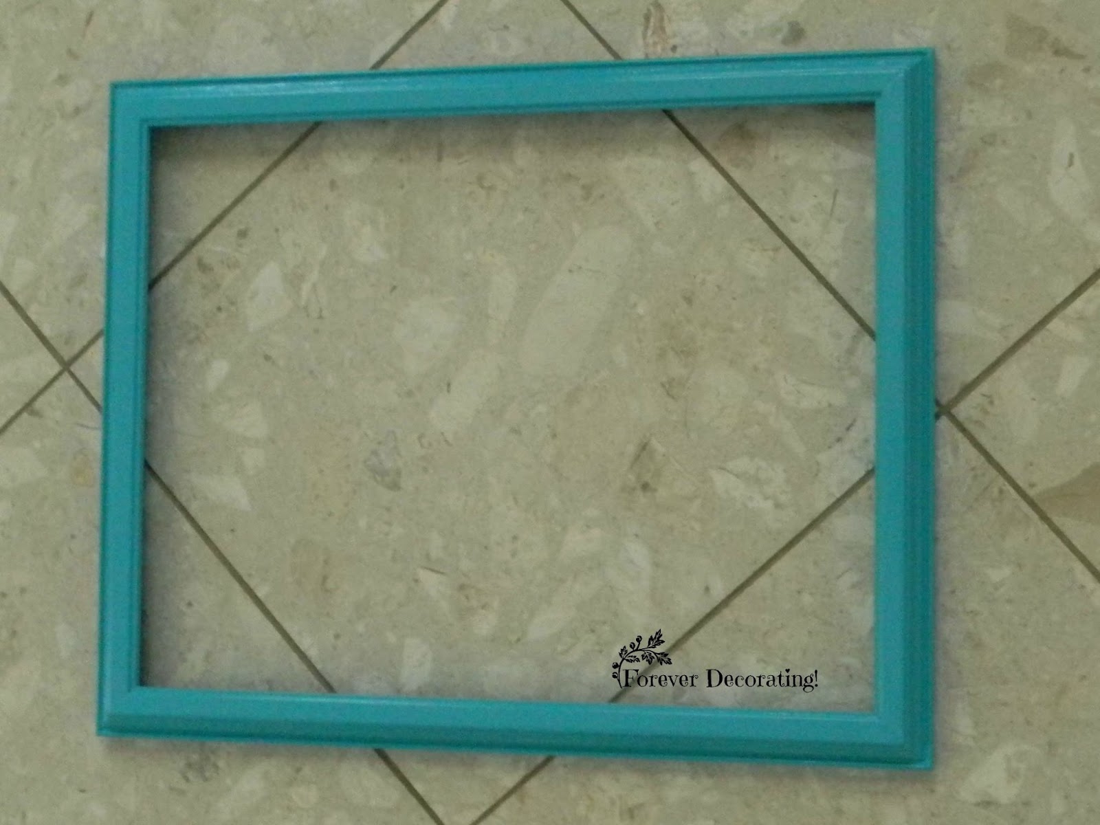 Forever Decorating!: Teal Frame Wreath