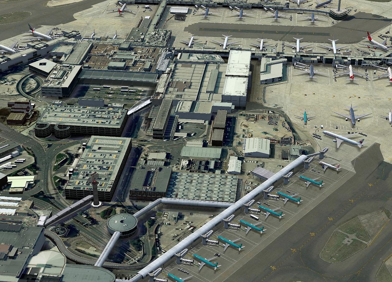 AirDailyX: First screenshots of UK2000 Heathrow V3!