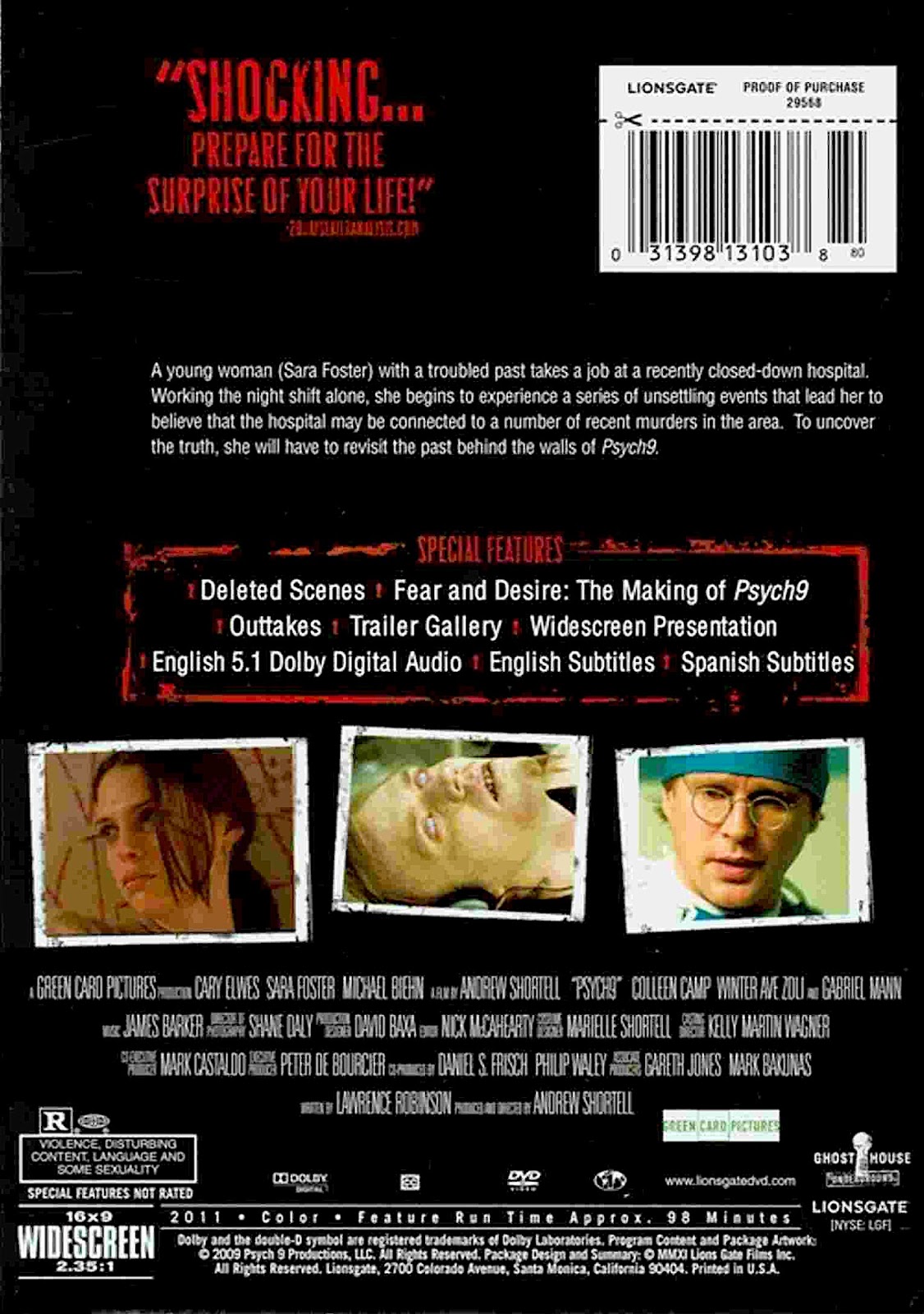 blu-ray and dvd covers: PSYCHO IV: THE BEGINNING SHOUT FACTORY BLU RAY ...