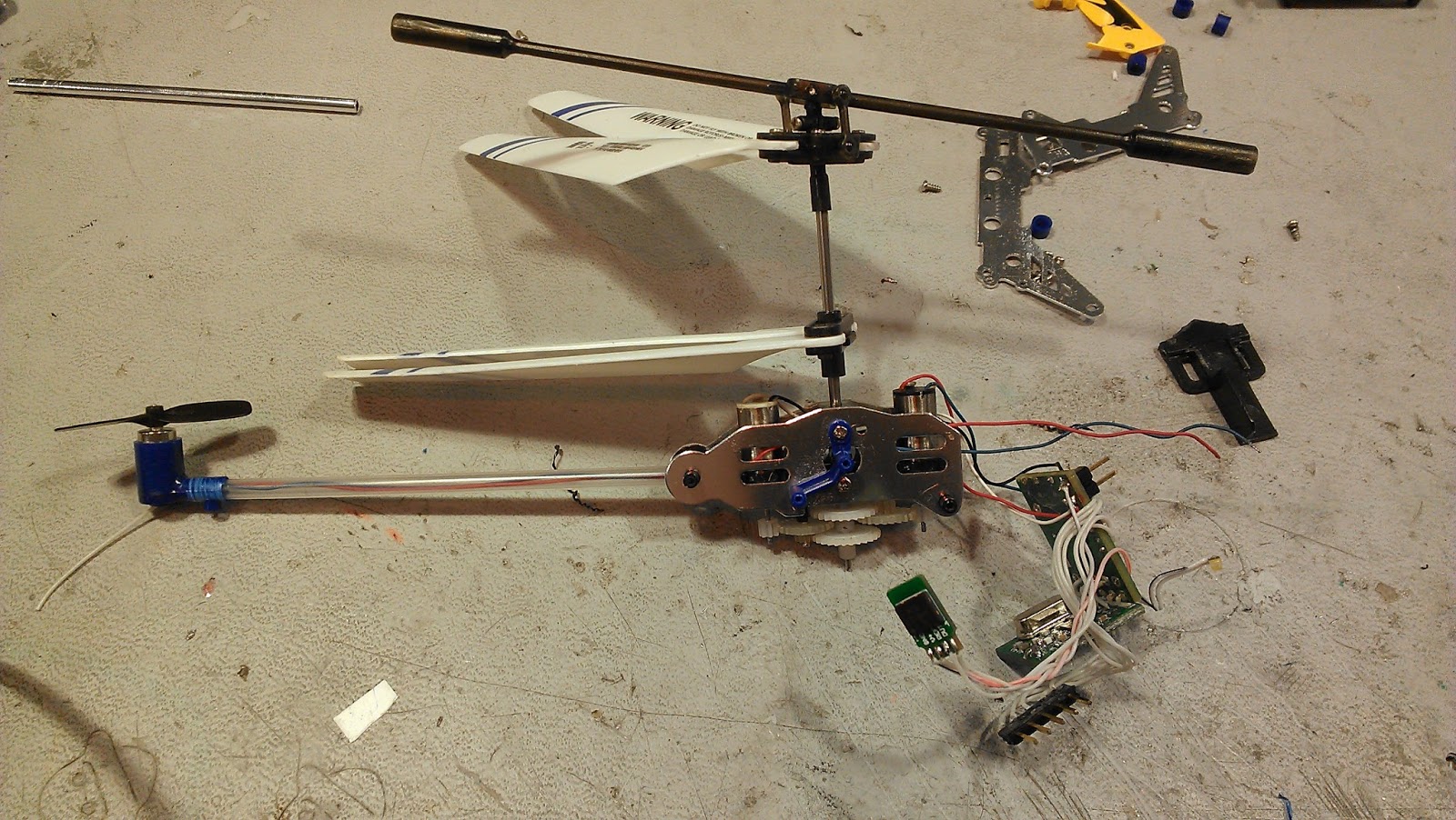 Everett's projects: UAV part 4: single rotor