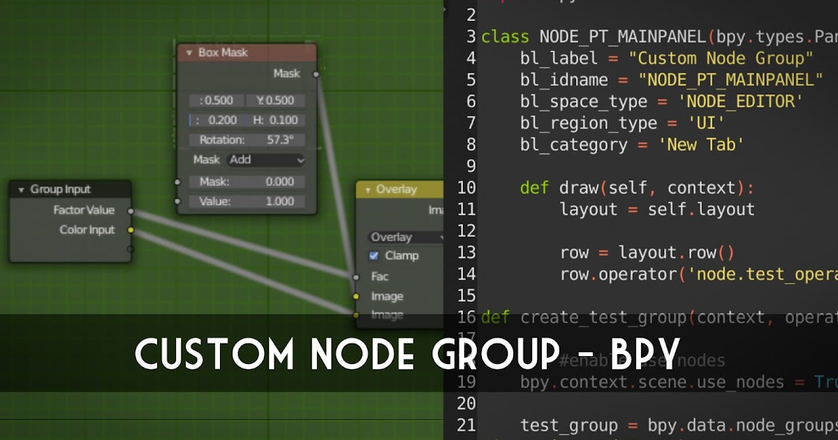 Darkfall : Blender Python Tutorial: How to create a Custom Node Group ...