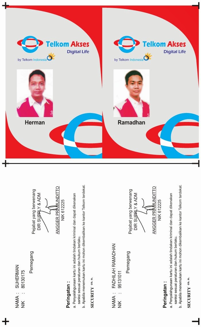 Design and Advertising: ID Card Telkom Akses