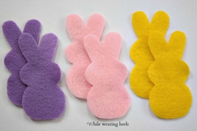 While Wearing Heels: Felt Peeps Finger Puppet Tutorial