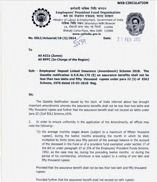 EPFO EDLI Scheme | Employee Deposit Linked Insurance | Life Insurance ...