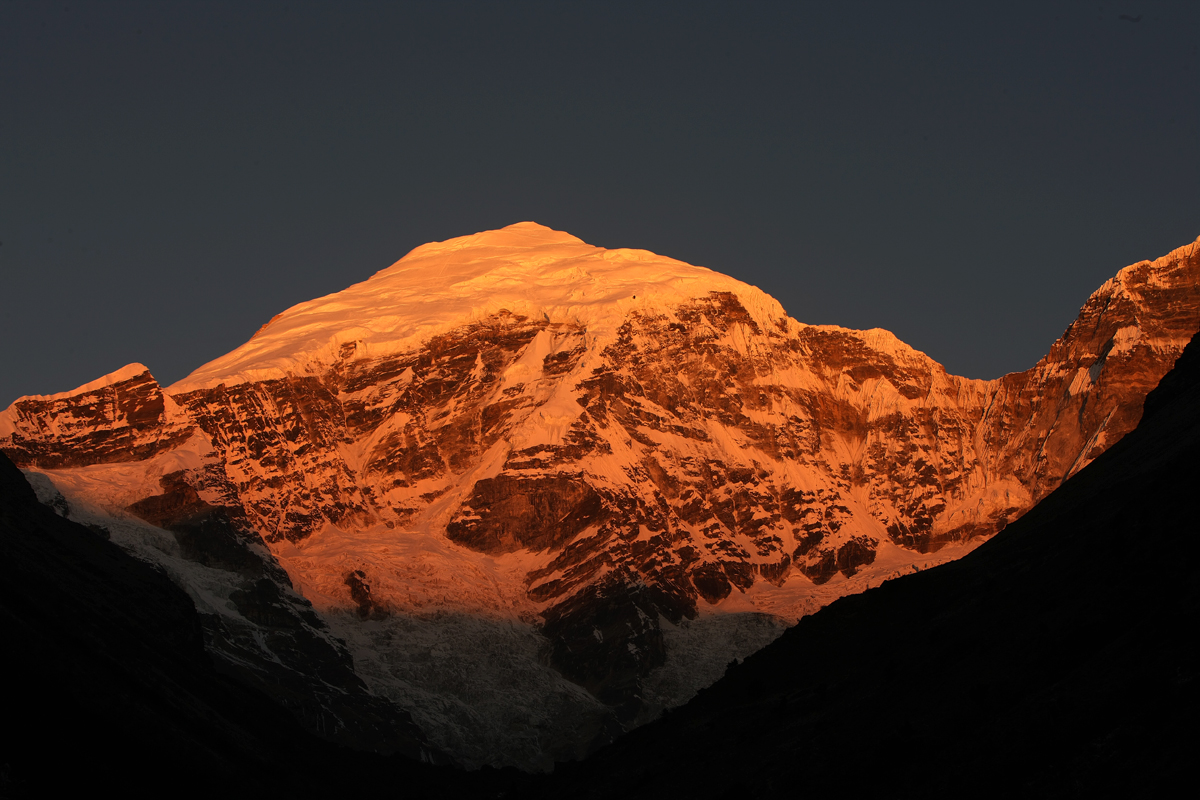 Bhutan Land Of The Thunder Dragon: Full Moon Rising Over Jumolhari Lhakhang