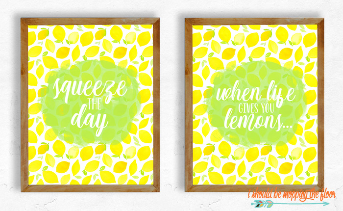 Free Lemon Printable Designs | i should be mopping the floor