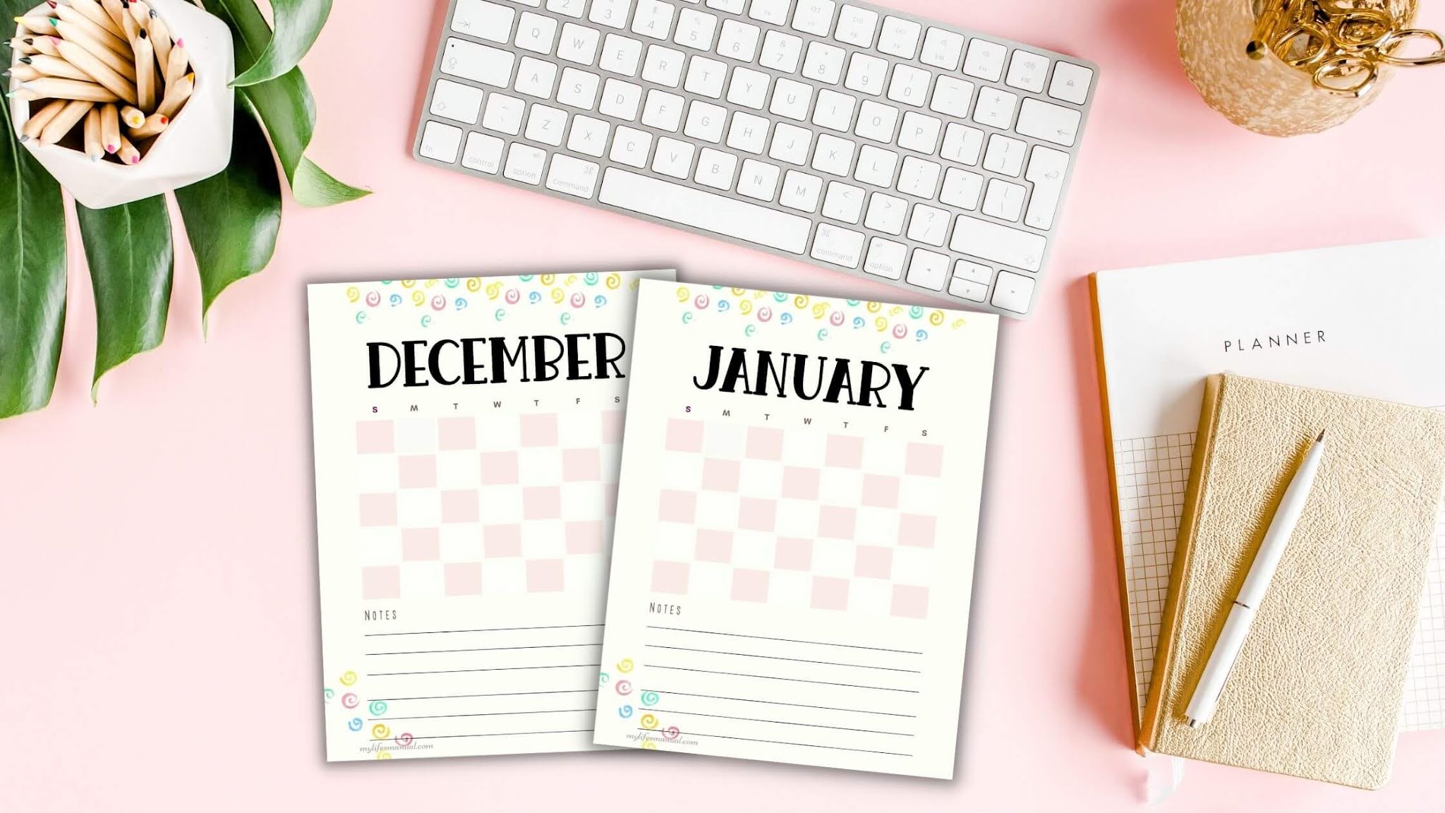Printable Undated Calendar - Mylifesmanual