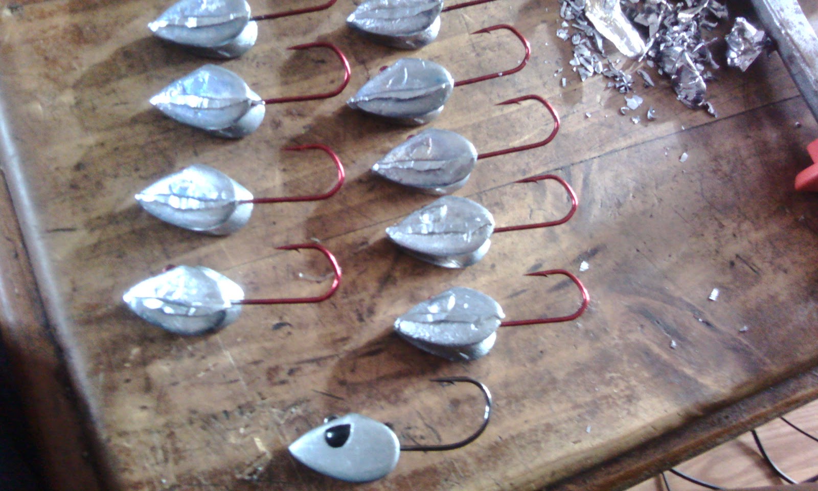 Donegal kayak Angler: Home made lures and jig heads