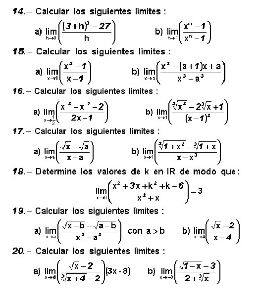 A C A D E M I A: Ejercicios de limites indeterminados
