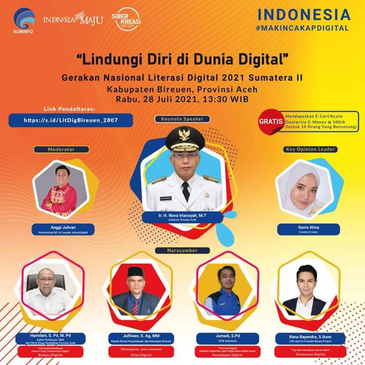 Menuju Indonesia Makin Cakap Digital, Kominfo Adakan Webinar Literasi Digital