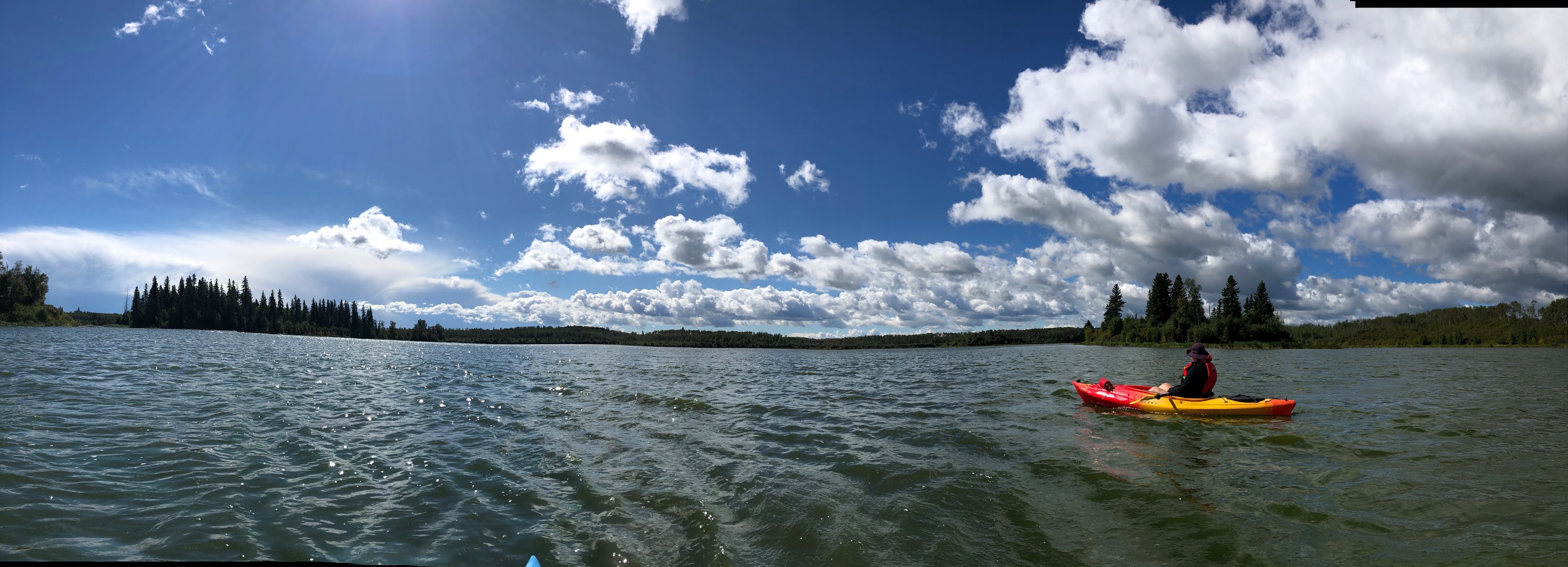 Paddling Near Edmonton, Alberta, Canada: Islet Lake