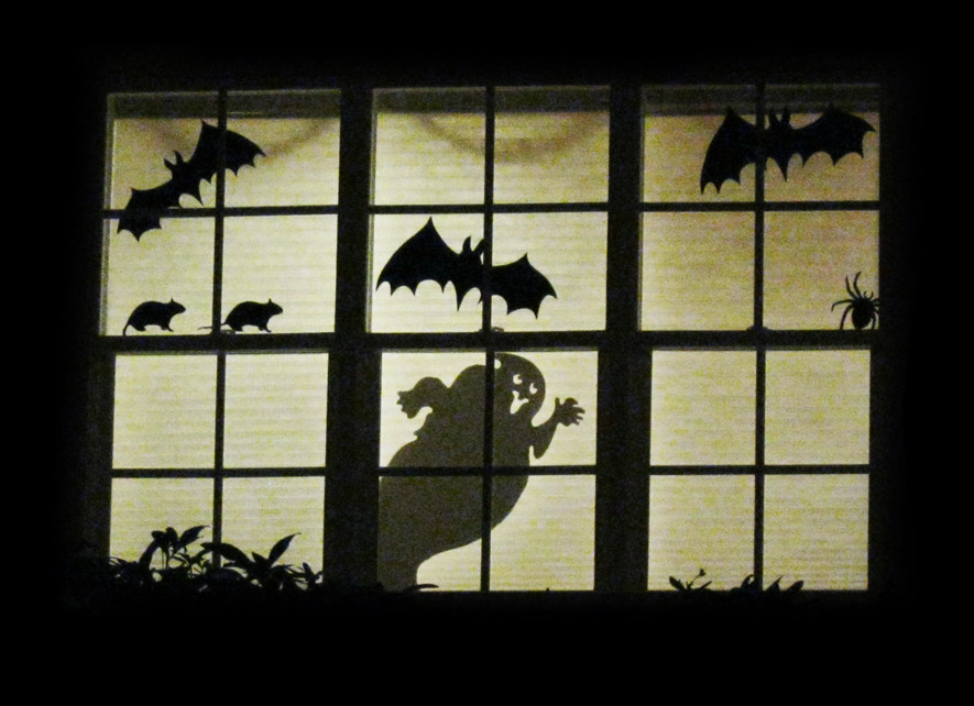 Inside The Artist's Mind: Halloween Shadow Windows