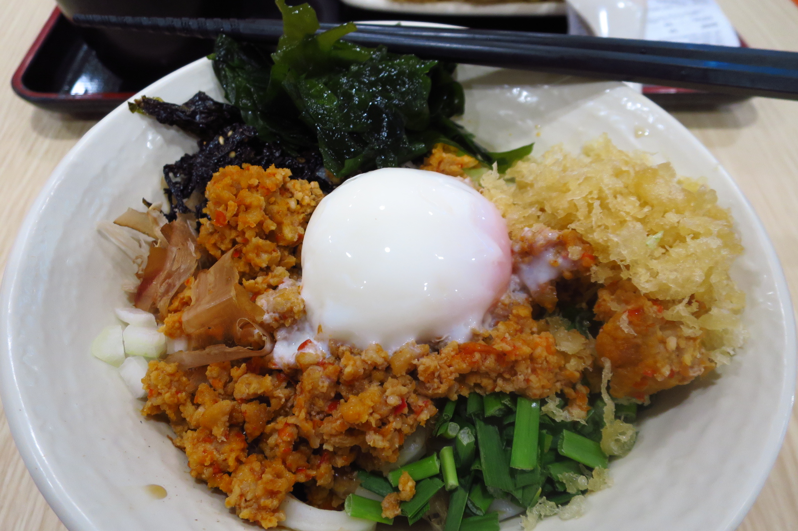 Small Potatoes Make The Steak Look Bigger: Mixing udon at Tamoya Udon