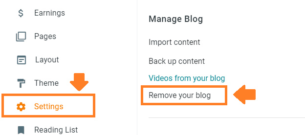 How To Delete/Restore Blogger Blog - Step By Step