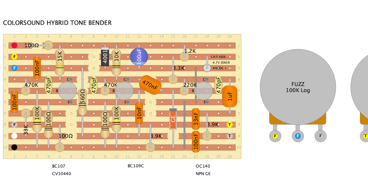 Guitar Effects - Vero - Point to Point - Tag Board Layouts: COLORSOUND ...