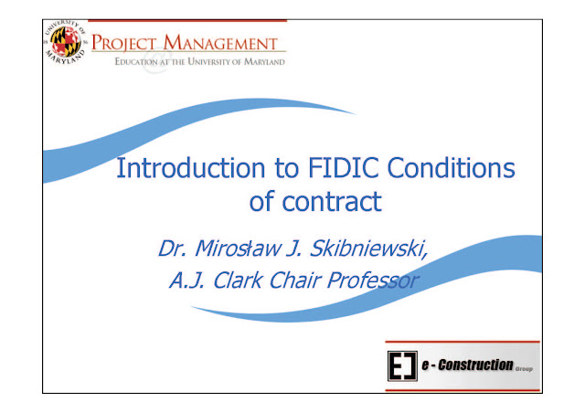Introduction to FIDIC Conditions of contract