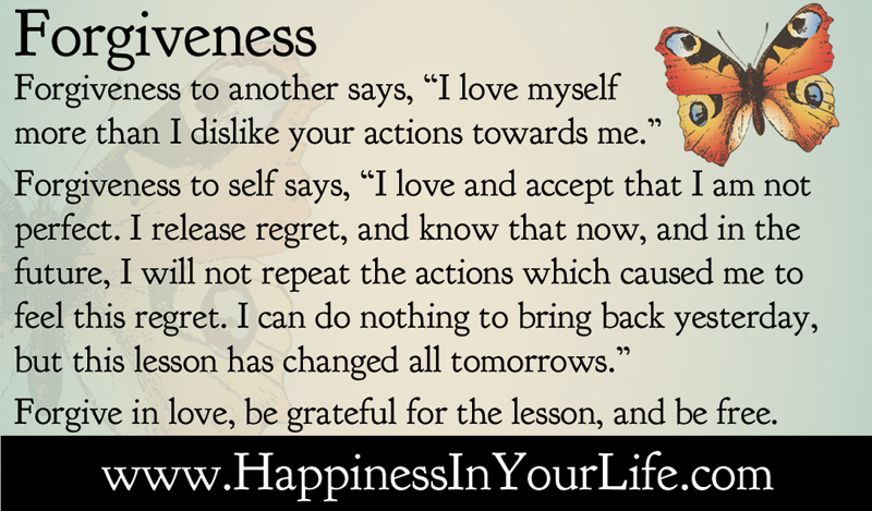 Forgiveness Affirmation