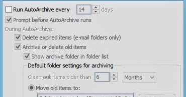 HOWTO disable Archive in MS Outlook 2007 or 2010.