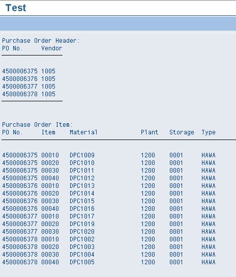SAP ABAP 4 Tutorial: Internal Table as Parameter of Method