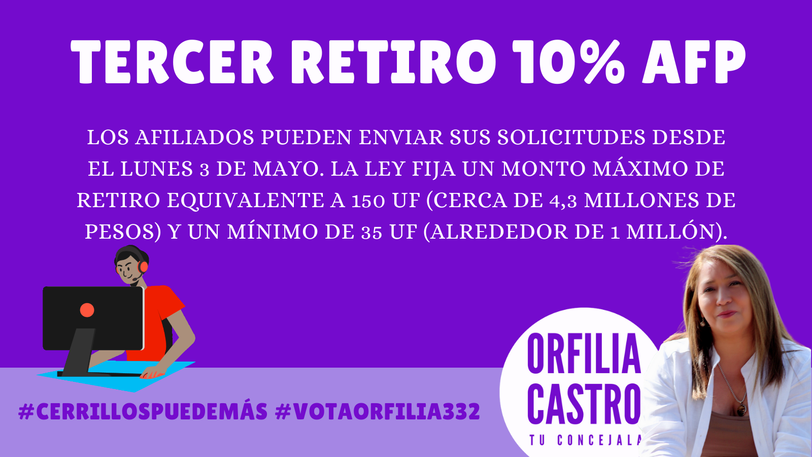 Orfilia Castro Tercer Retiro Del 10 Cómo Hacer La Solicitud En Tu Afp