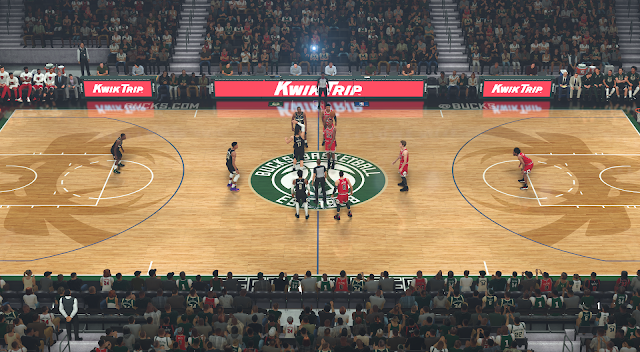 NBA 2K20 Milwaukee Bucks (Statement) Court and Arena by rtomb_03